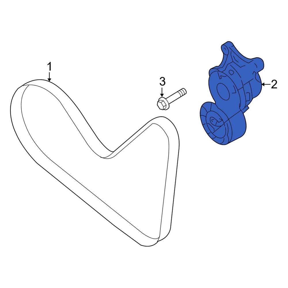 Ford OE BT4Z6B209B - Accessory Drive Belt Tensioner Assembly