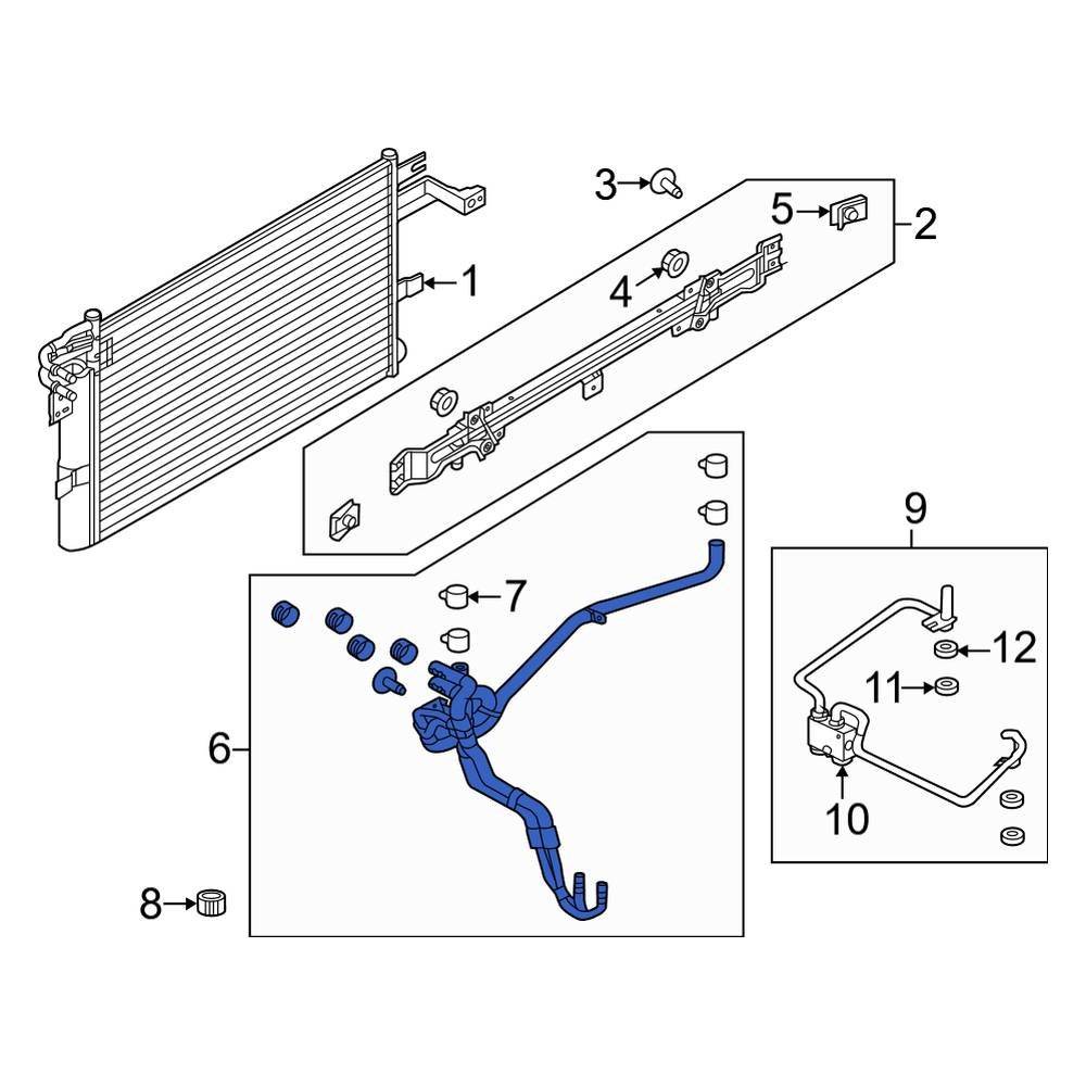 Ford OE DB5Z7R081R - Automatic Transmission Oil Cooler Hose Assembly