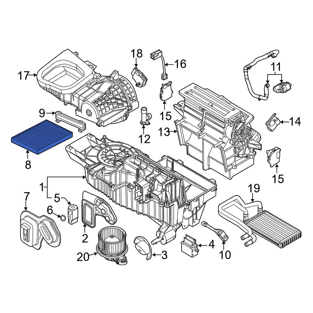 Ford OE AE9Z19N619A - Cabin Air Filter