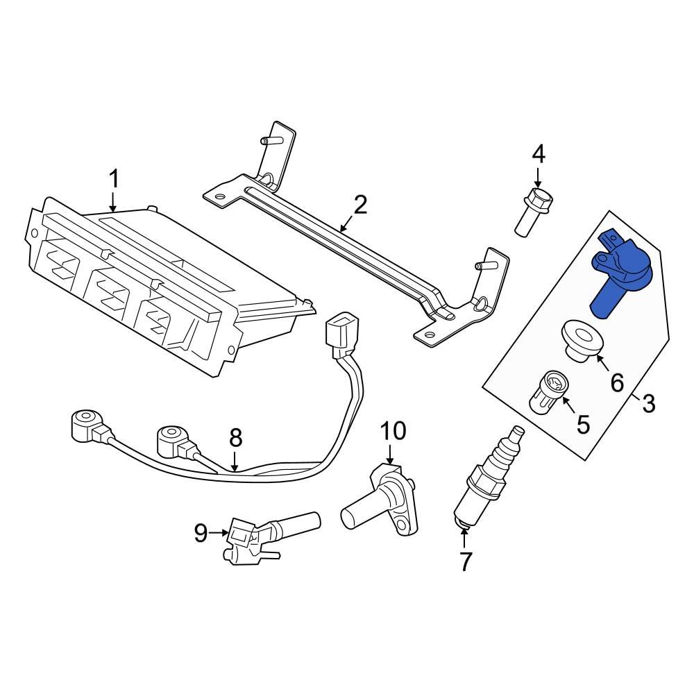 Ford OE 7T4Z12029F - Direct Ignition Coil