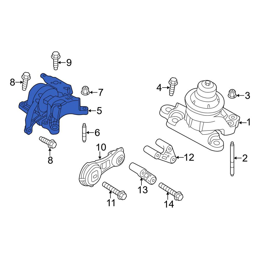 Ford OE FB5Z6038B - Automatic Transmission Mount
