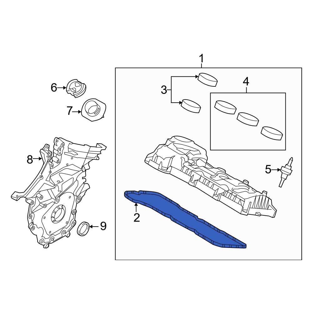 Ford OE FG1Z6584B - Right Engine Valve Cover Gasket
