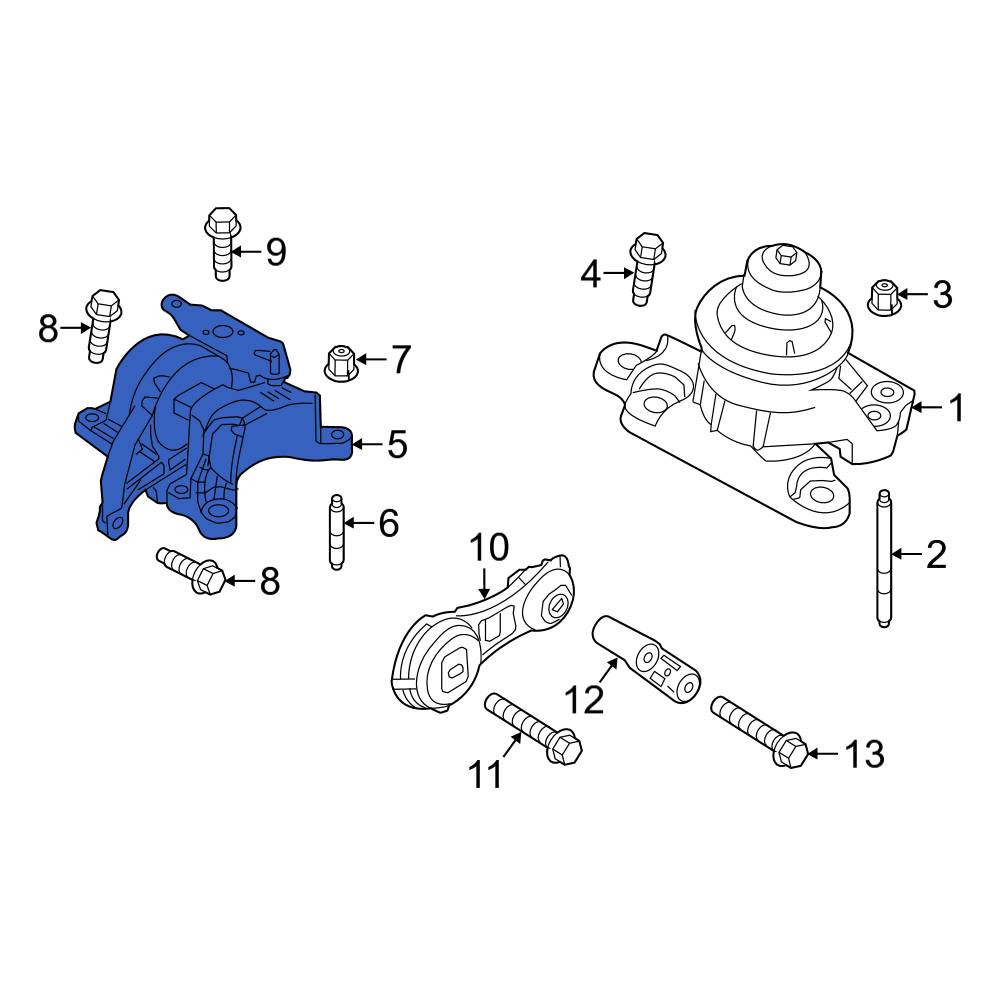 Ford OE FB5Z6038B - Automatic Transmission Mount