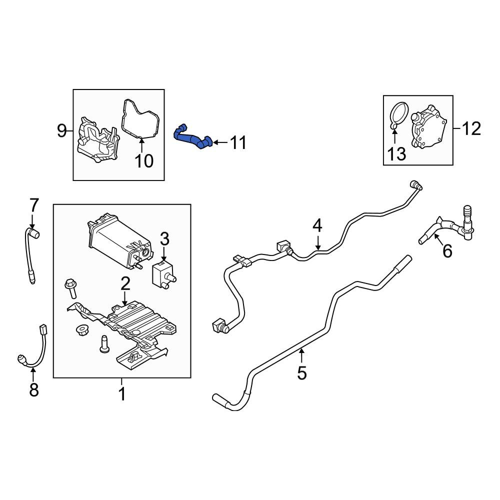 Ford OE GB5Z6758D - PCV Valve Hose