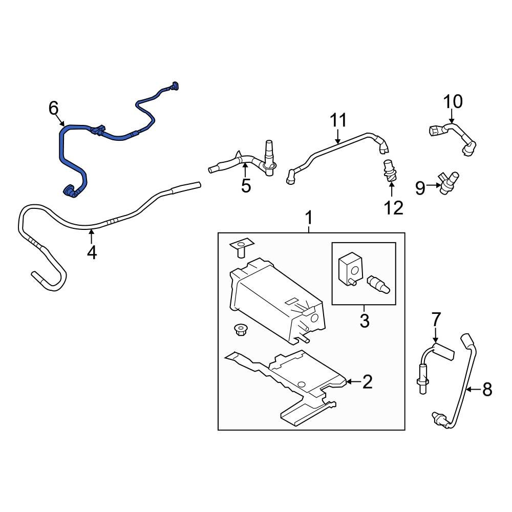 Ford OE DA8Z9C047A - Evaporative Emissions System Lines