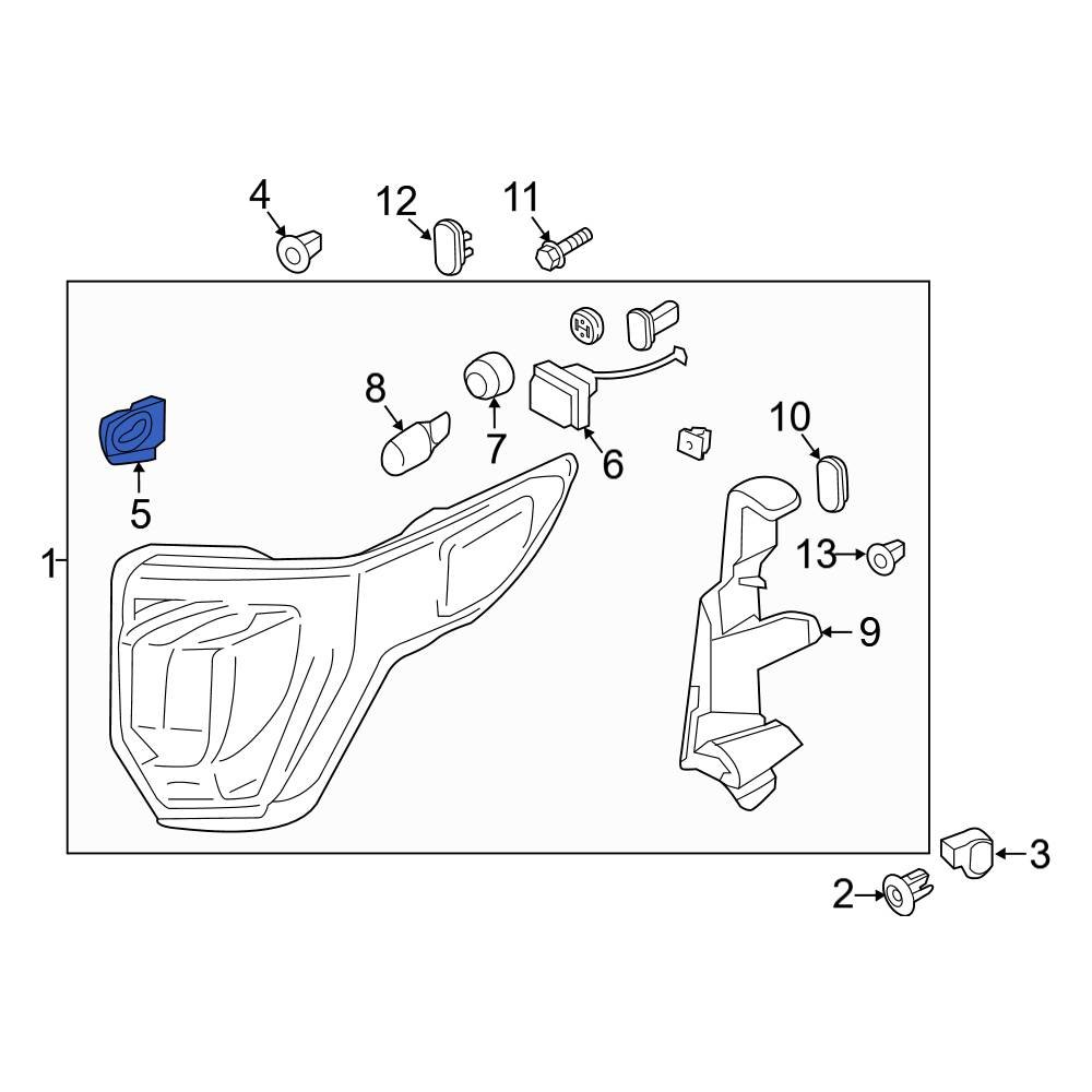 Ford OE W715731S300 - Tail Light Grommet