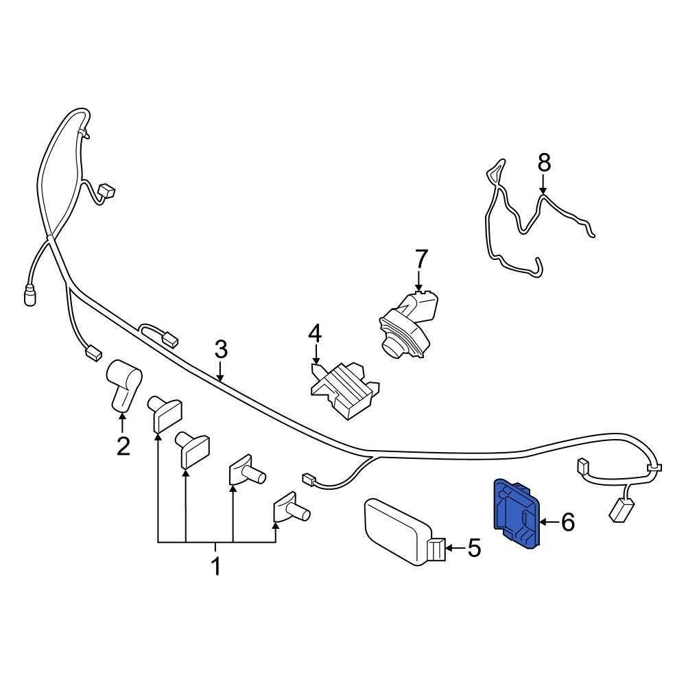 Ford OE L1MZ14C022B - Cruise Control Distance Sensor Bracket