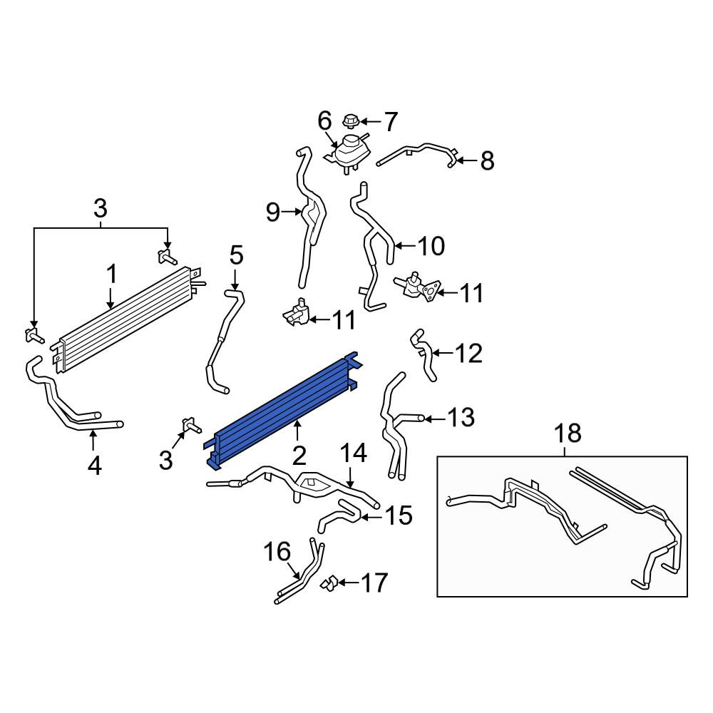 Ford OE L1MZ8005L - Radiator