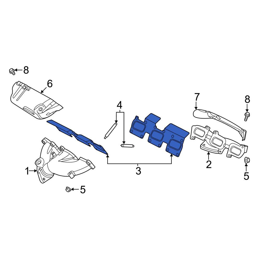 Ford OE JL3Z9448A - Exhaust Manifold Gasket