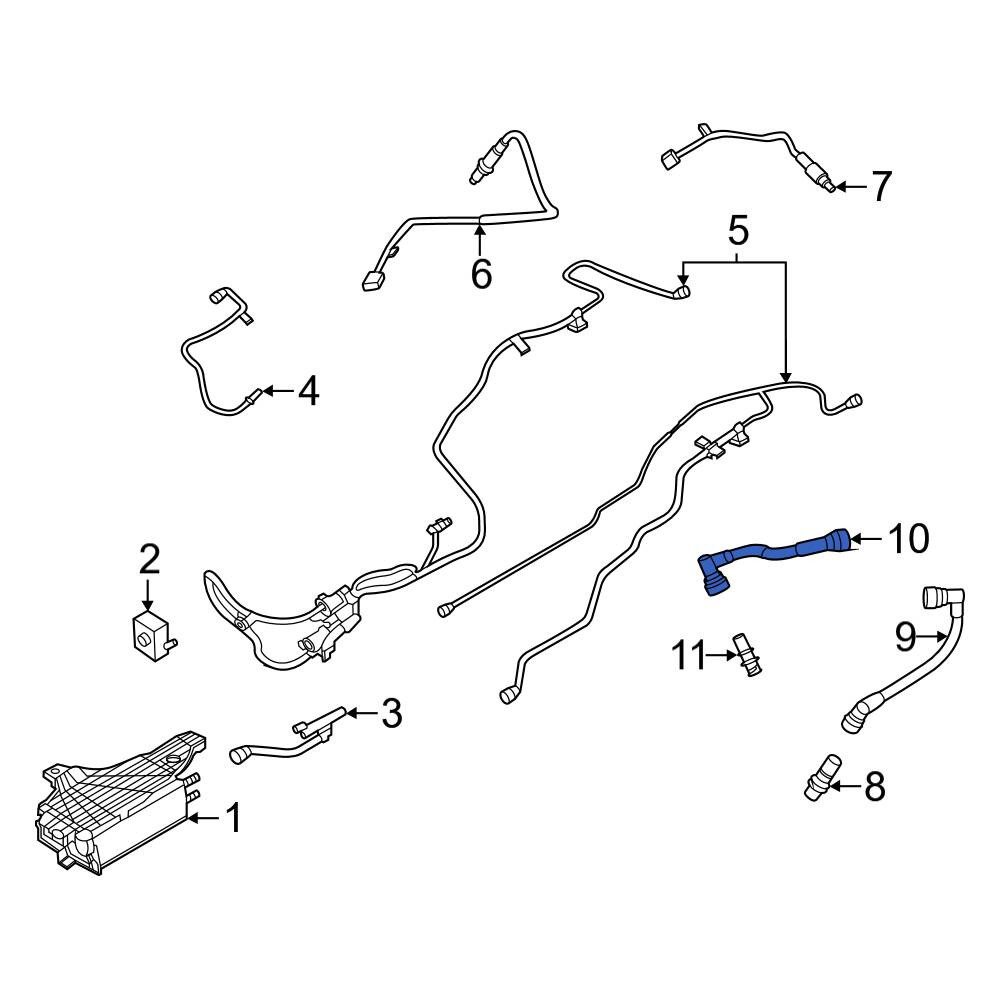Ford OE L1MZ6758A - PCV Valve Hose