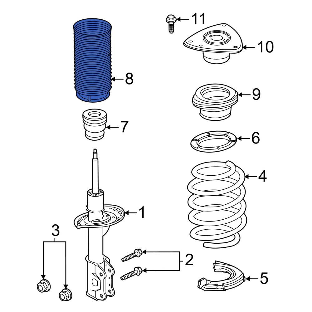 Ford OE LB5Z18A047B - Suspension Strut Bellows