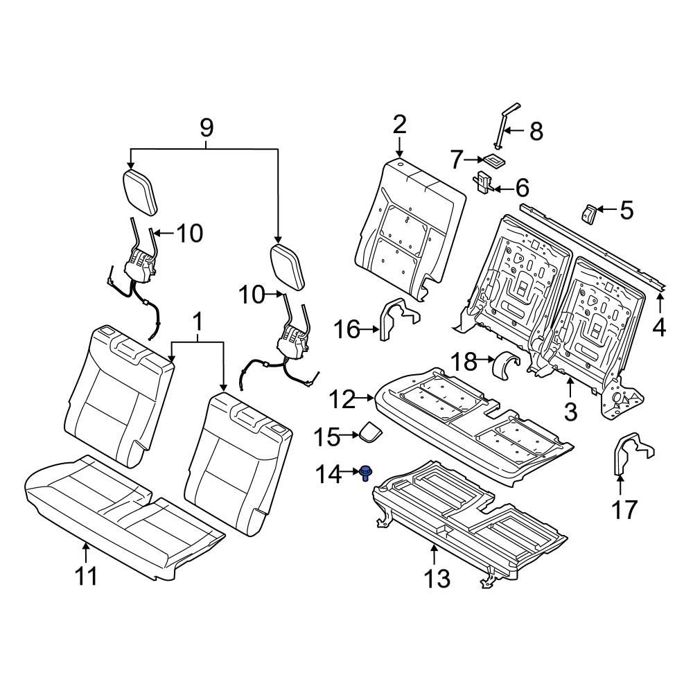 Ford OE W717557S439X - Seat Frame Screw