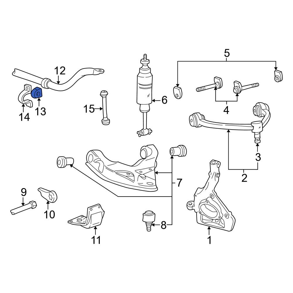 Ford OE 8L5Z5484A - Front Suspension Stabilizer Bar Bushing