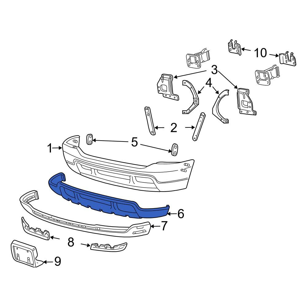 Ford OE 1C3Z17626AAC - Front Upper Valance Panel