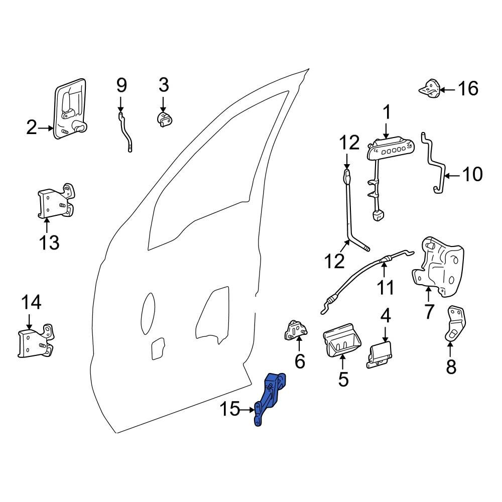 Ford OE F81Z2523552AA - Front Door Check