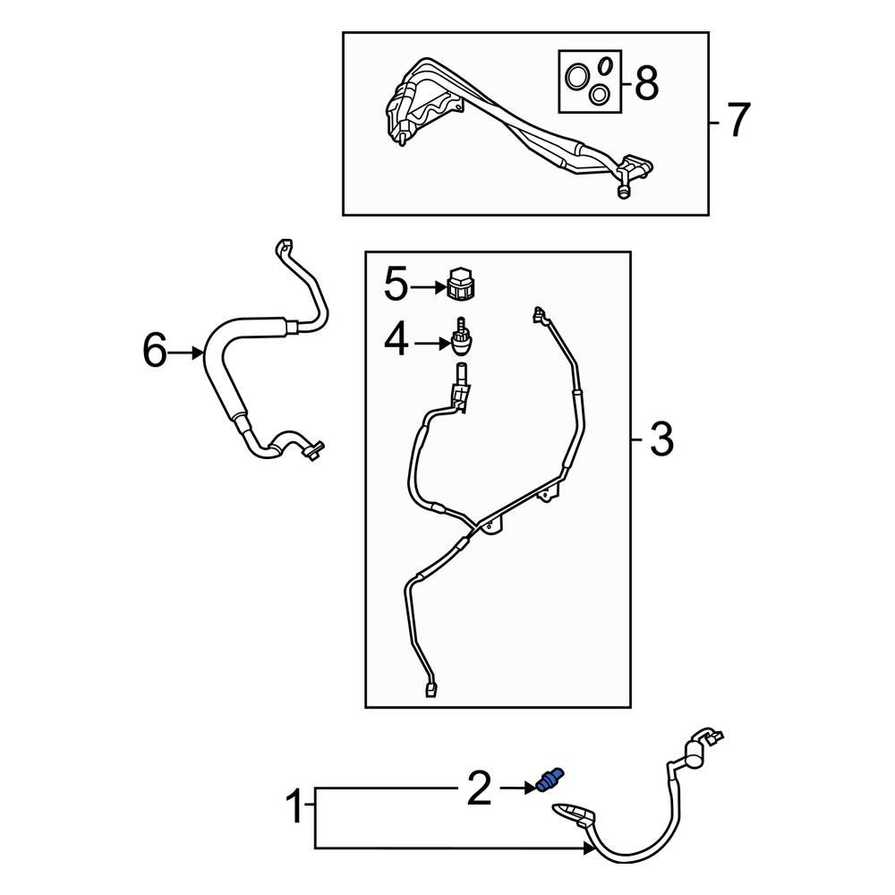 Ford OE HG1Z19D594A - HVAC Pressure Switch