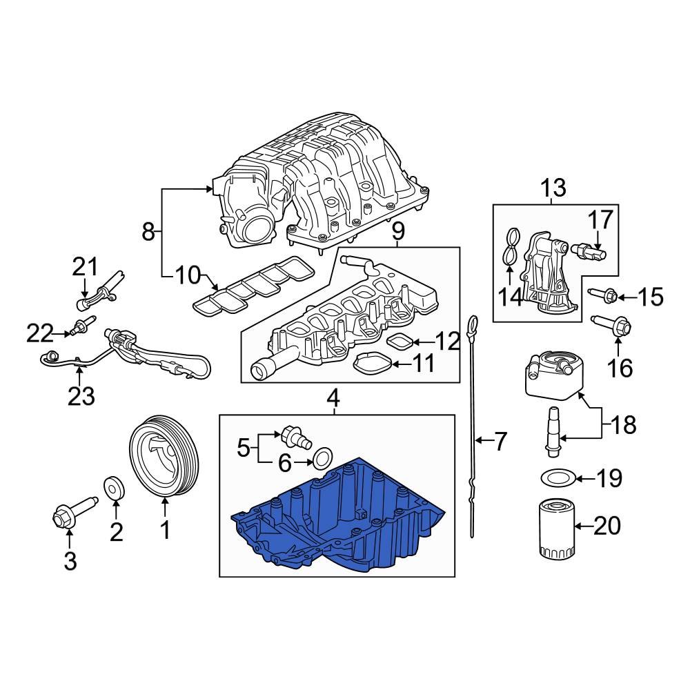 Ford OE ML3Z6675D - Engine Oil Pan