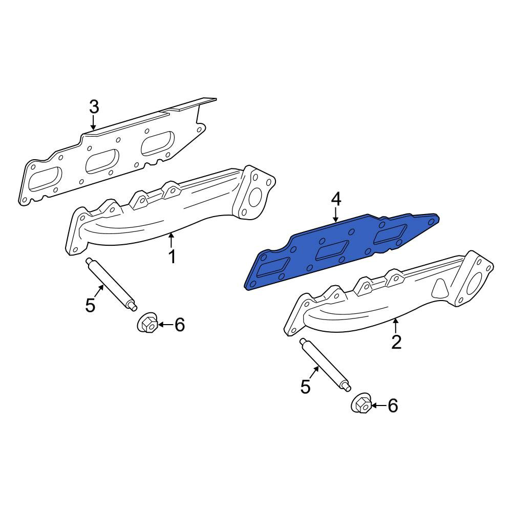 Ford OE DK4Z9448A - Left Exhaust Manifold Gasket