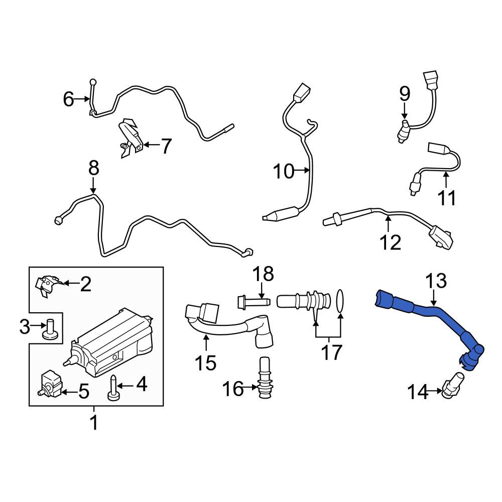 Ford OE DK4Z6758B - PCV Valve Hose