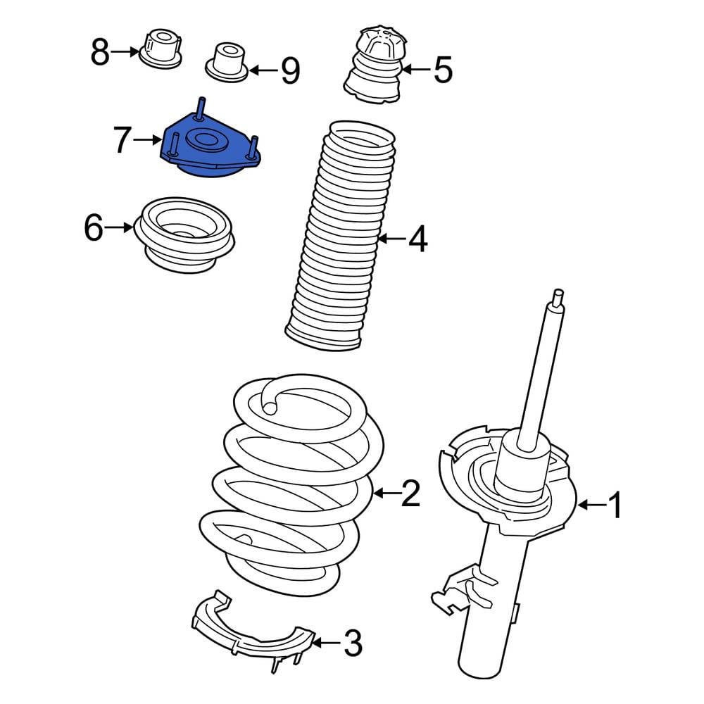 Ford OE FK2Z18183A - Front Suspension Strut Mount