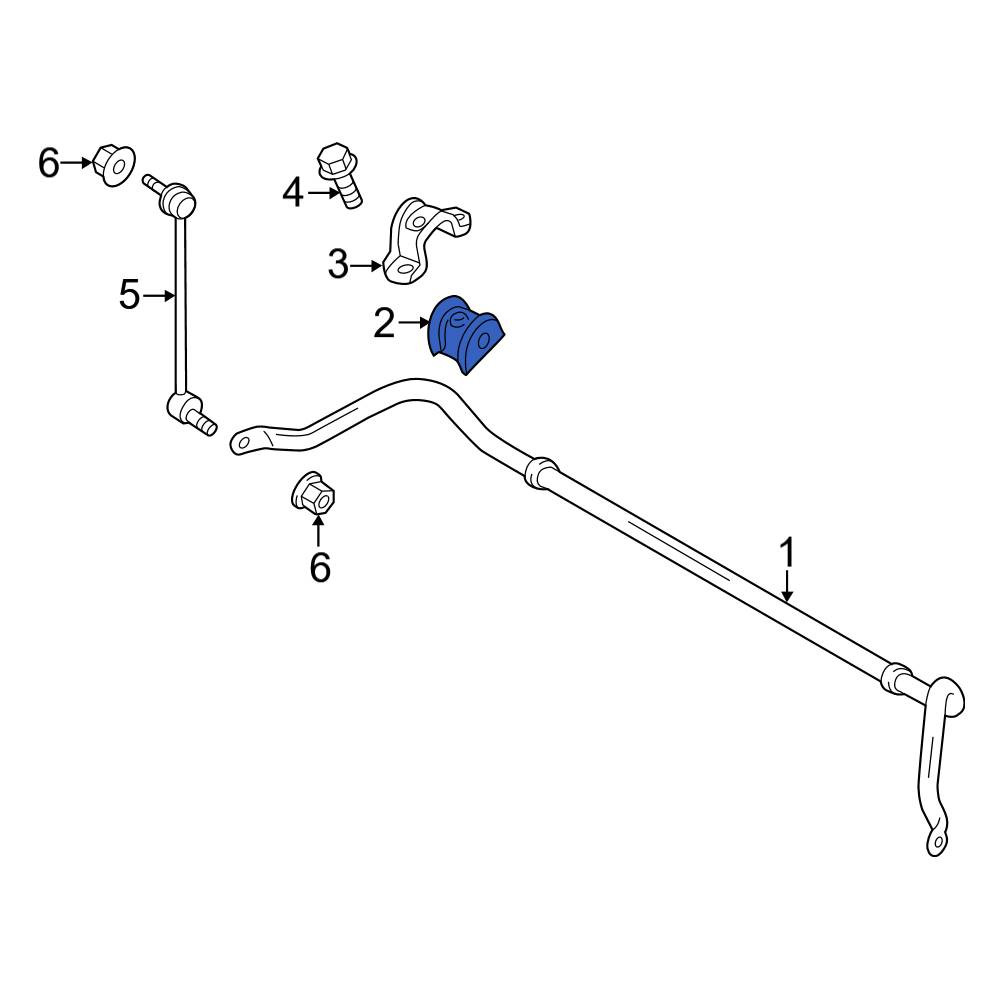 Ford OE BK3Z5484A - Front Suspension Stabilizer Bar Bushing