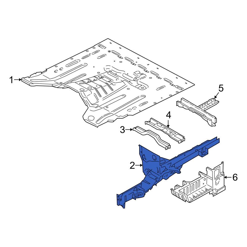 Ford OE LK4Z6110120C - Front Right Frame Side Member