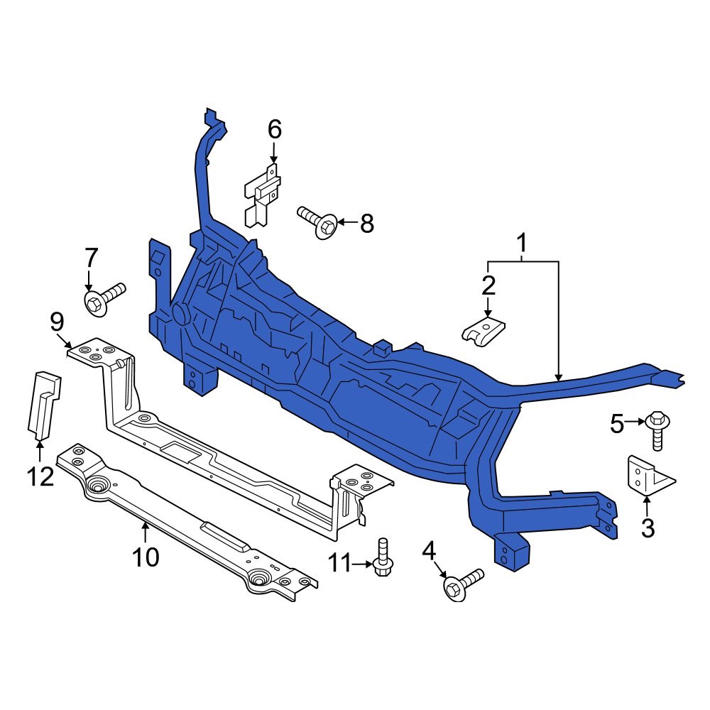 Ford OE NK4Z8A284A - Front Radiator Support Panel