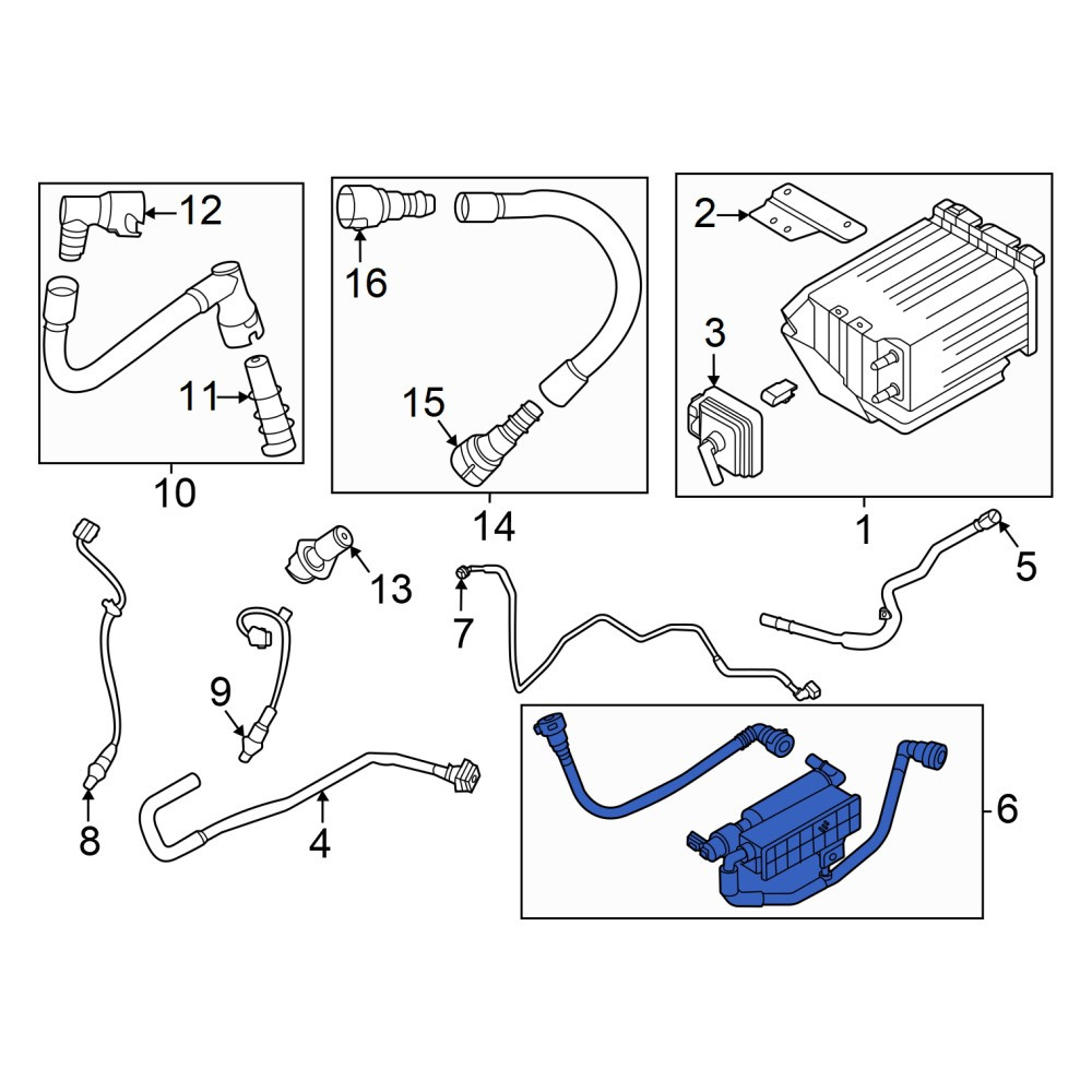 Ford OE LK4Z6758A - Evaporative Emissions System Lines