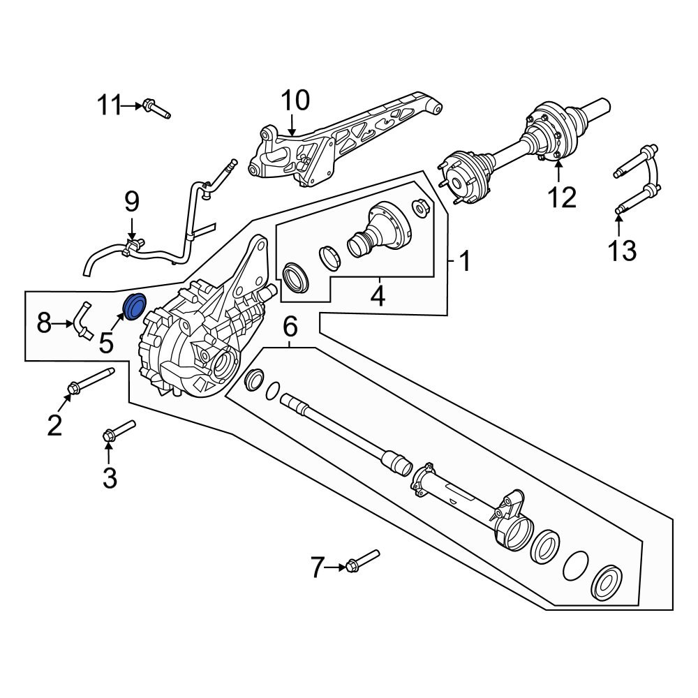 Ford OE CN1Z7H424B - CV Intermediate Shaft Seal
