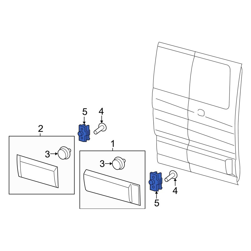 Ford OE W716569S300 - Door Molding Nut