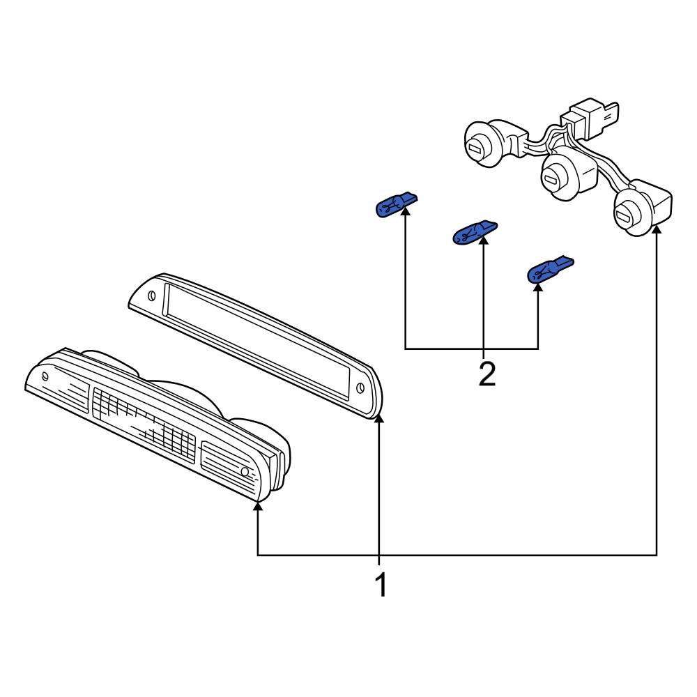 Ford OE D7TZ13466A - Center High Mount Stop Light Bulb