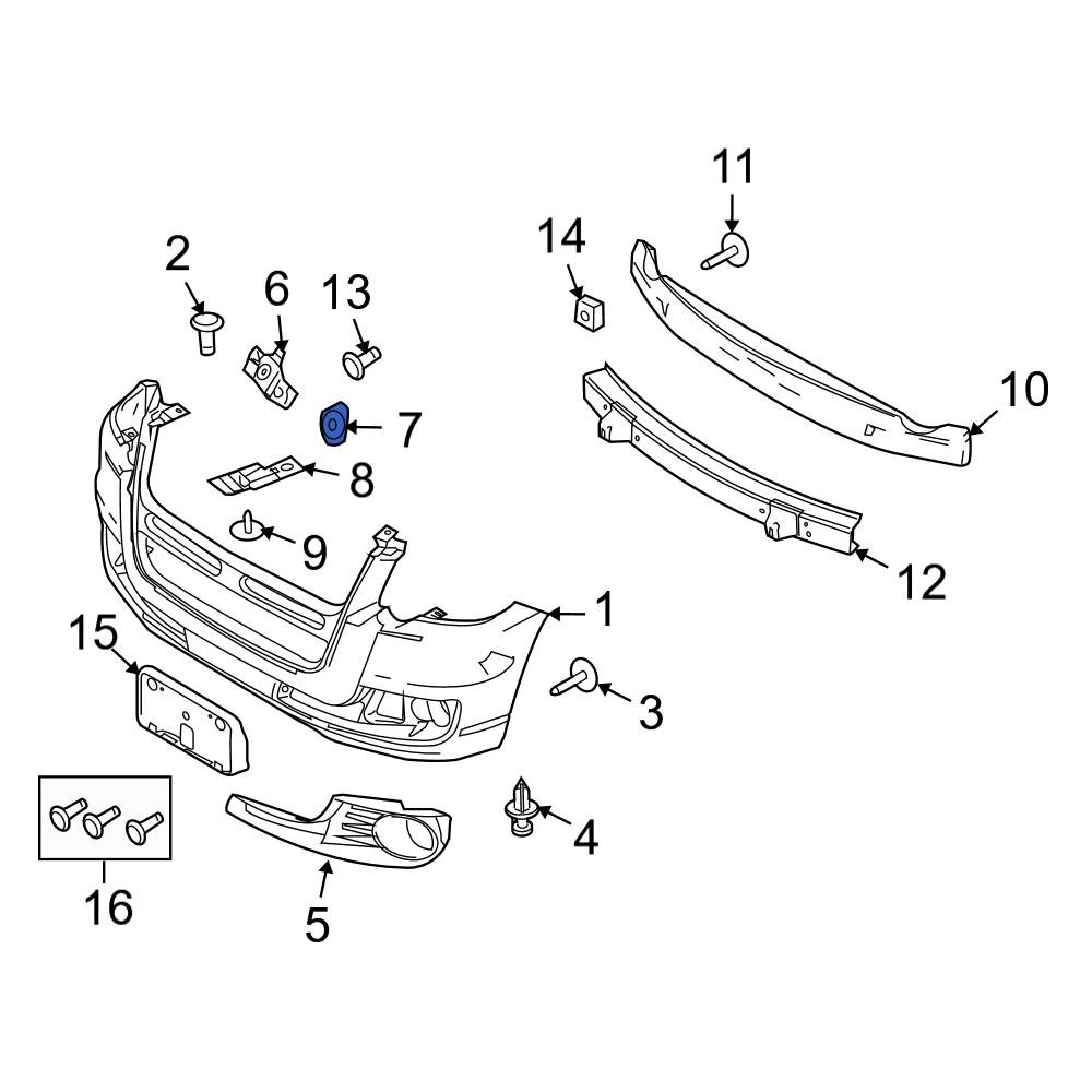 Ford OE W706735S439 - Valance Panel Nut