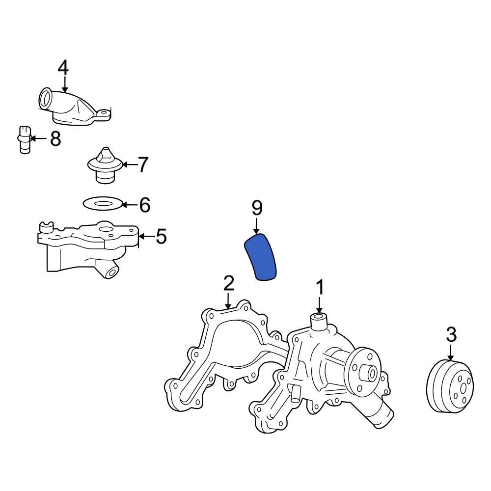 Ford OE F77Z8548AF - Engine Coolant Bypass Hose