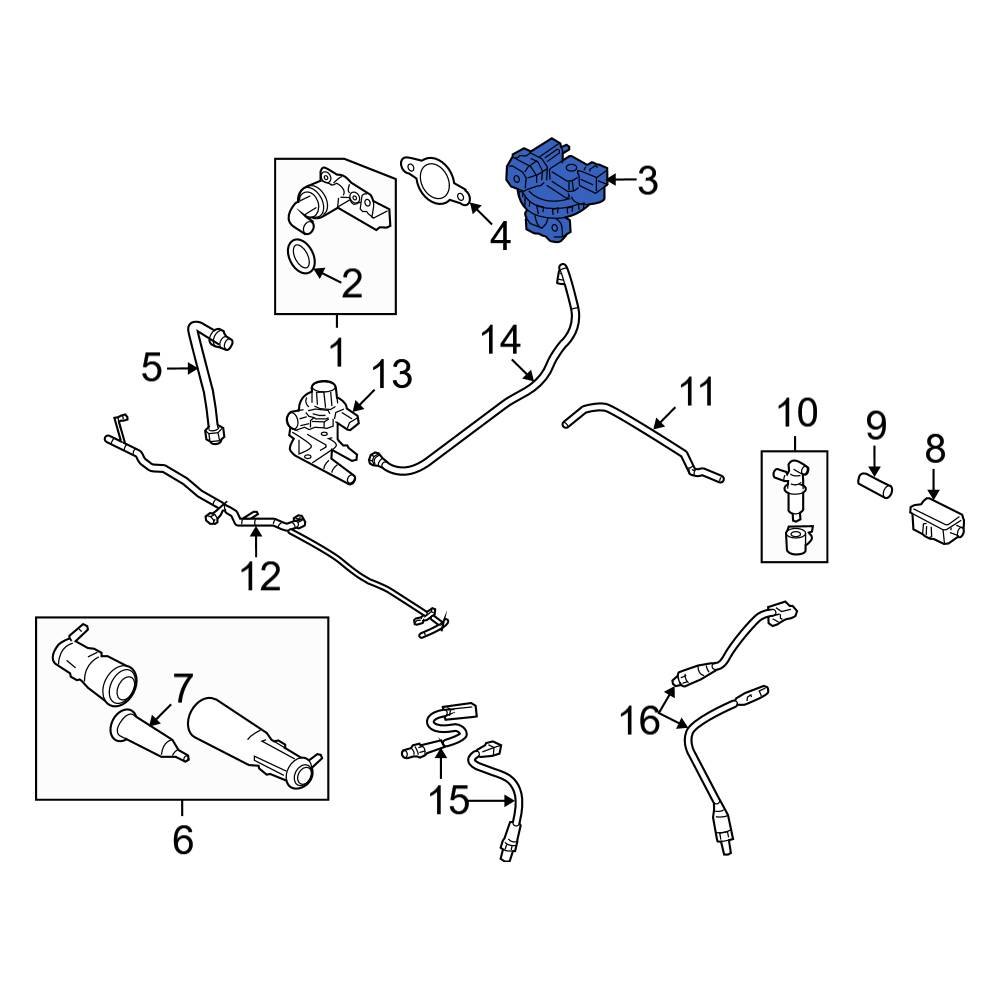Ford OE 5L2Z9D475A - Exhaust Gas Recirculation (EGR) Valve