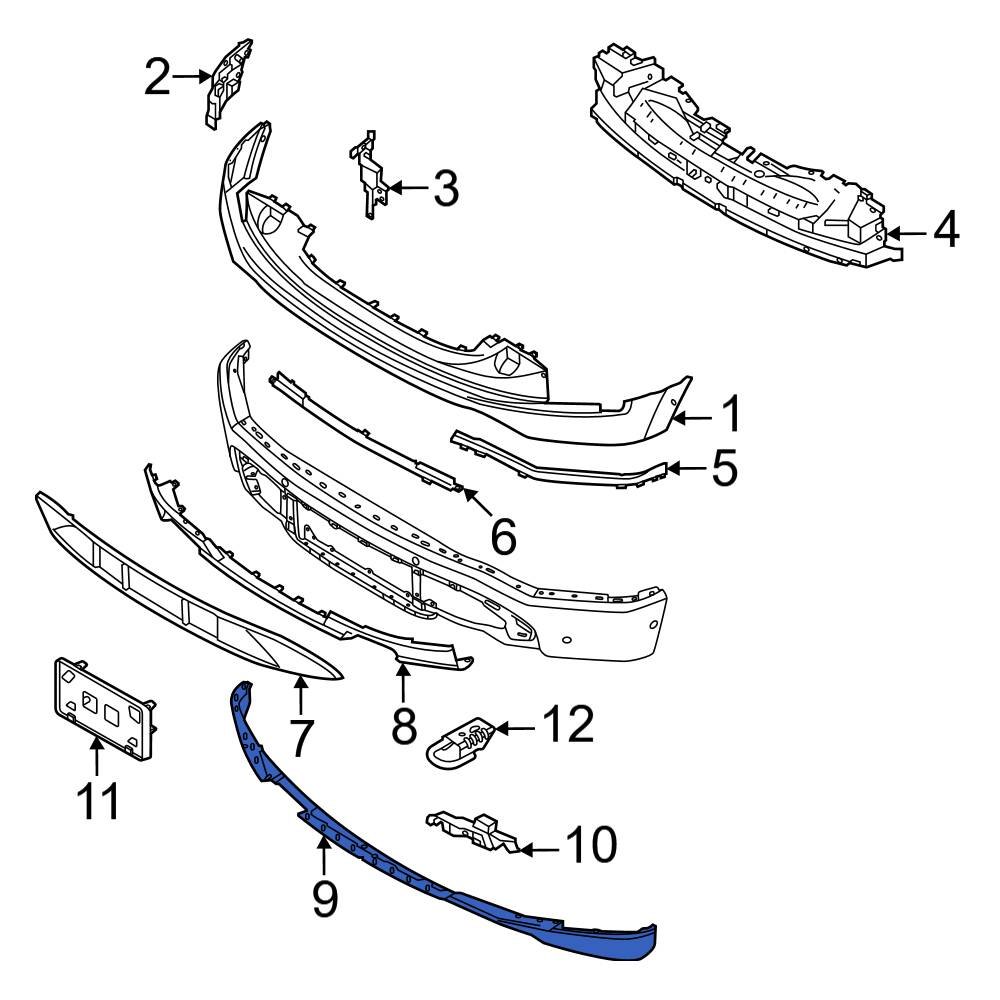 Ford OE NL3Z17626AA - Front Valance Panel
