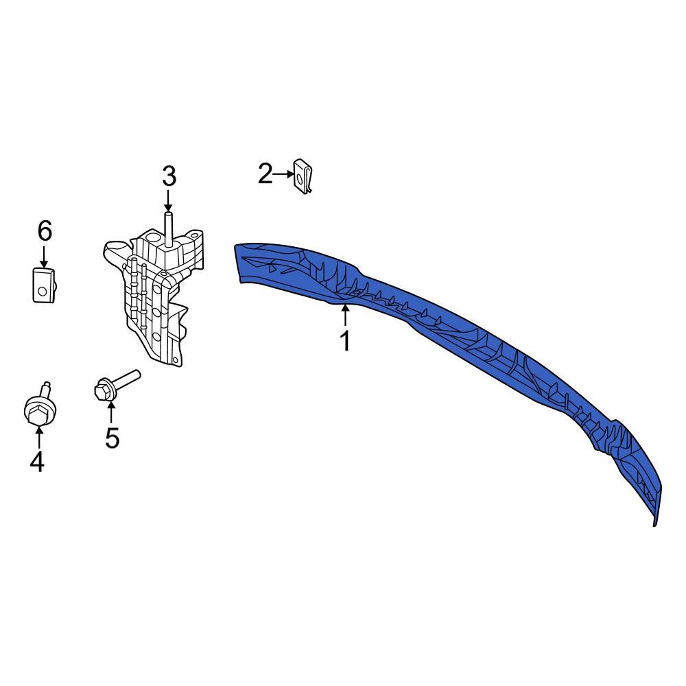 Ford OE NL3Z17626C - Front Valance Panel