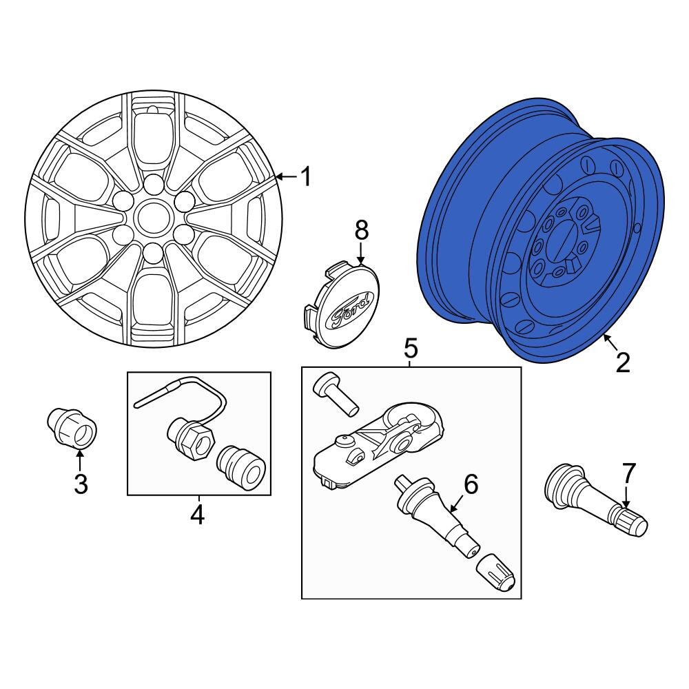 Ford OE NL3Z1007E - Wheel