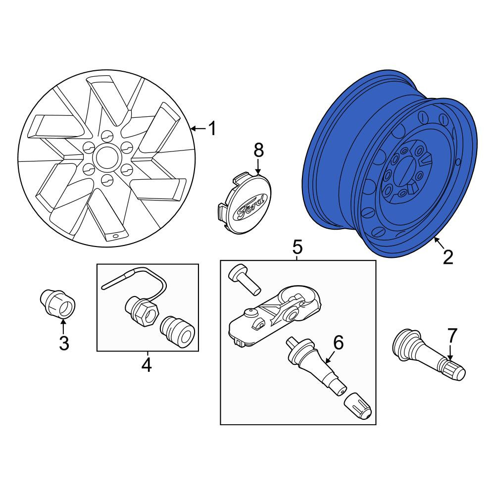 Ford OE NL3Z1007E - Wheel