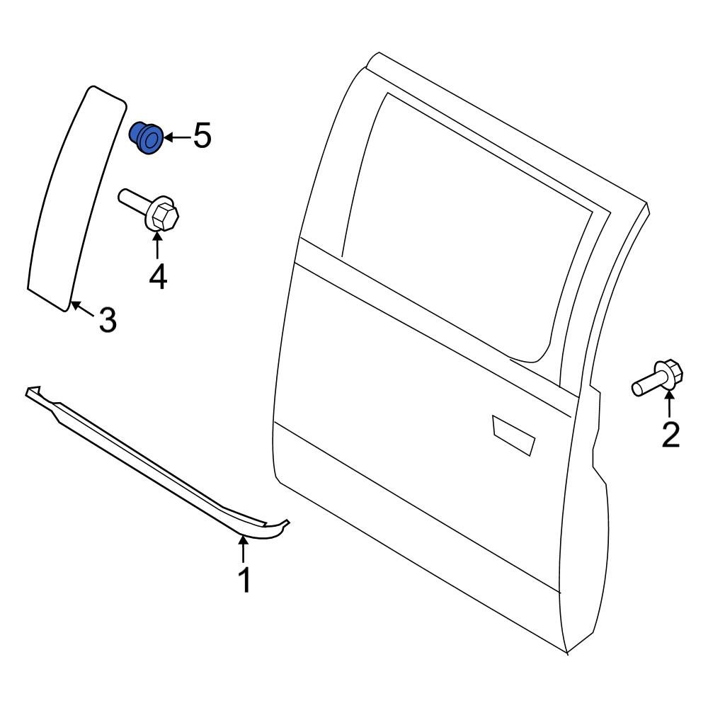 Ford OE W713145S300 - Door Applique Nut