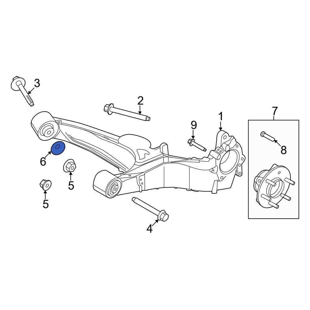 Ford OE W721032S439 - Rear Alignment Camber Adjusting Eccentric