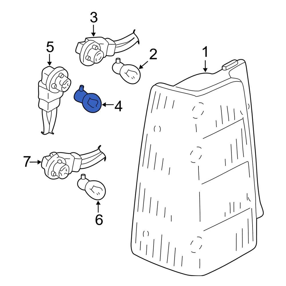 Ford OE F5DZ13466B - Back Up Light Bulb