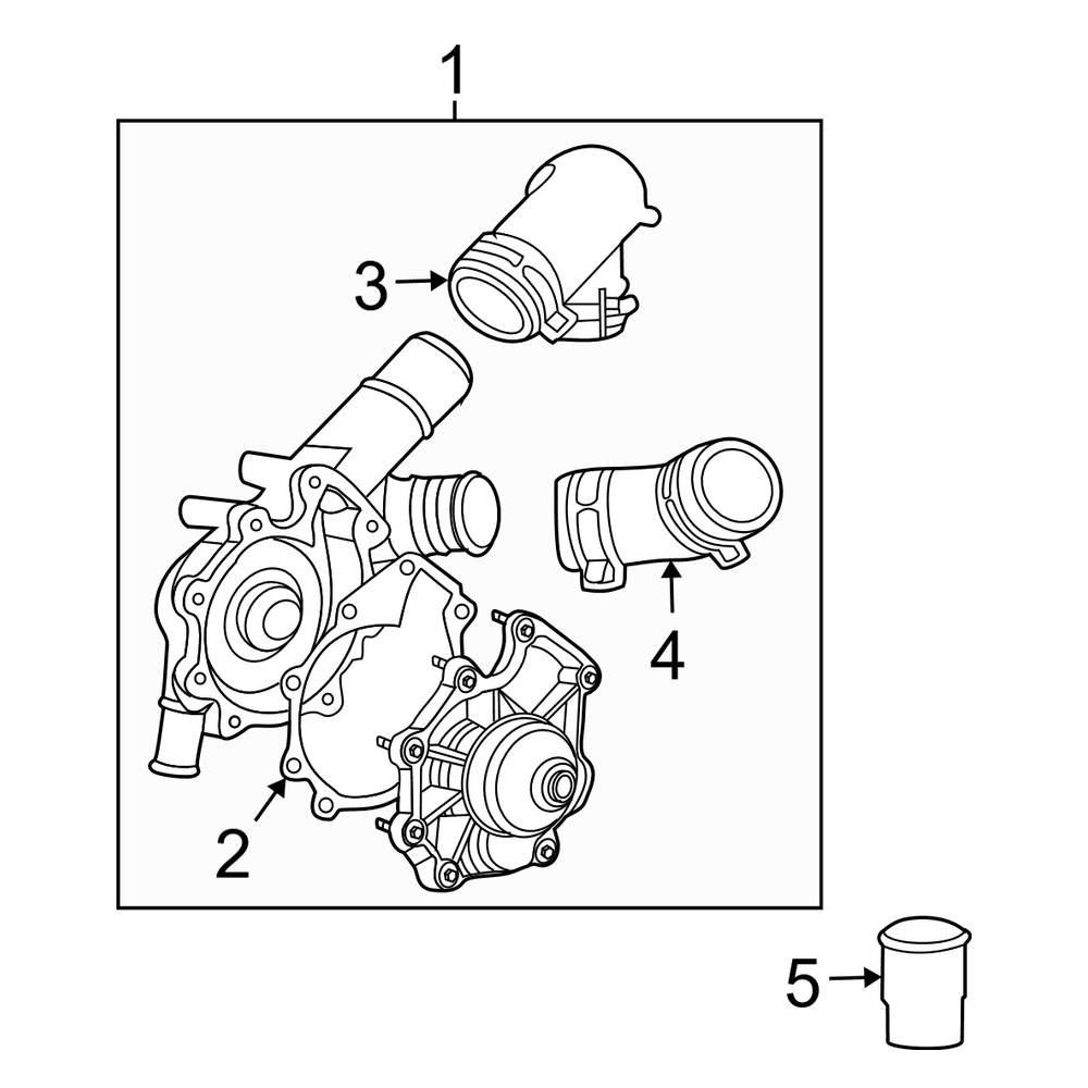 Ford OE EU2Z8501D - Engine Water Pump
