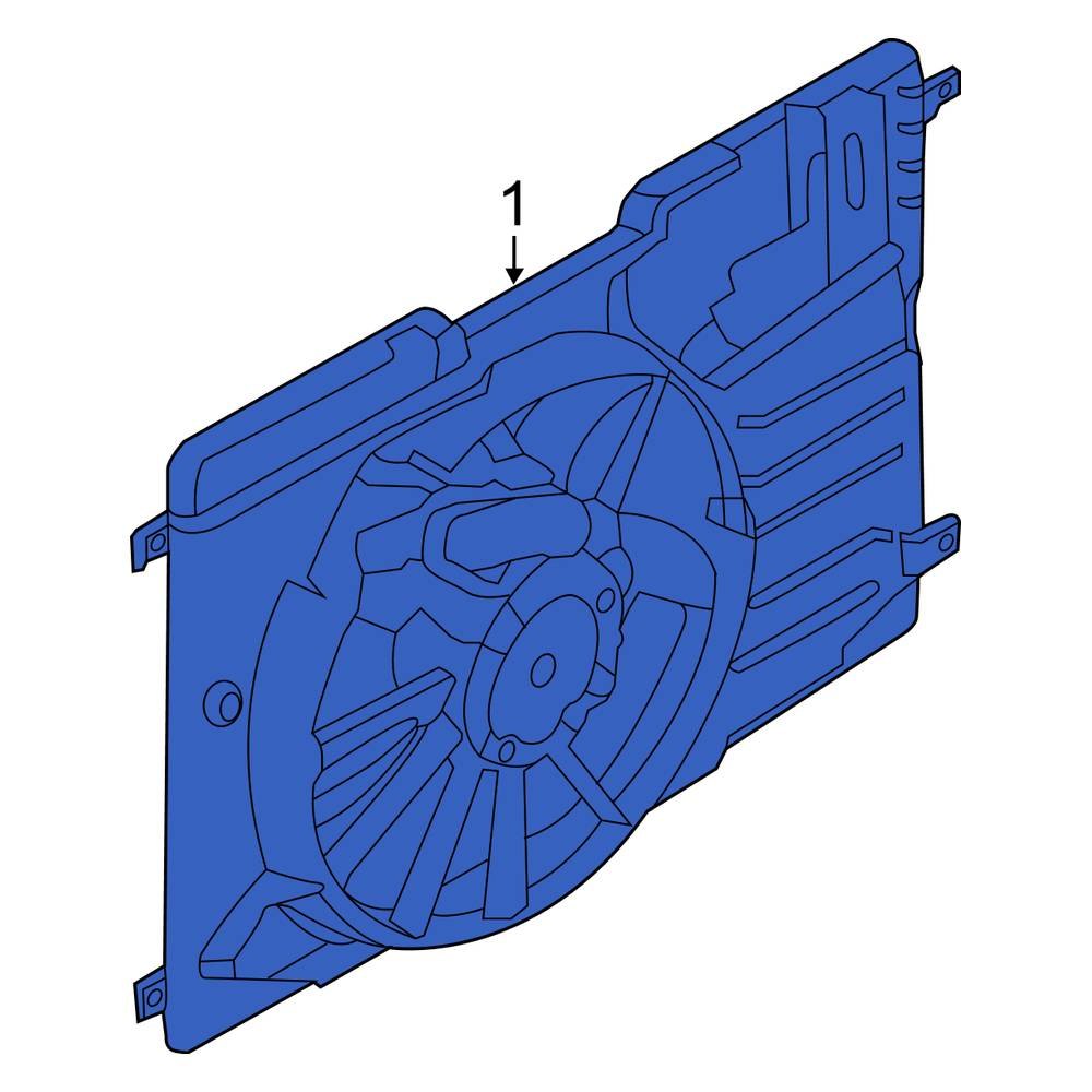 Ford OE GV6Z8C607A - Engine Cooling Fan Assembly