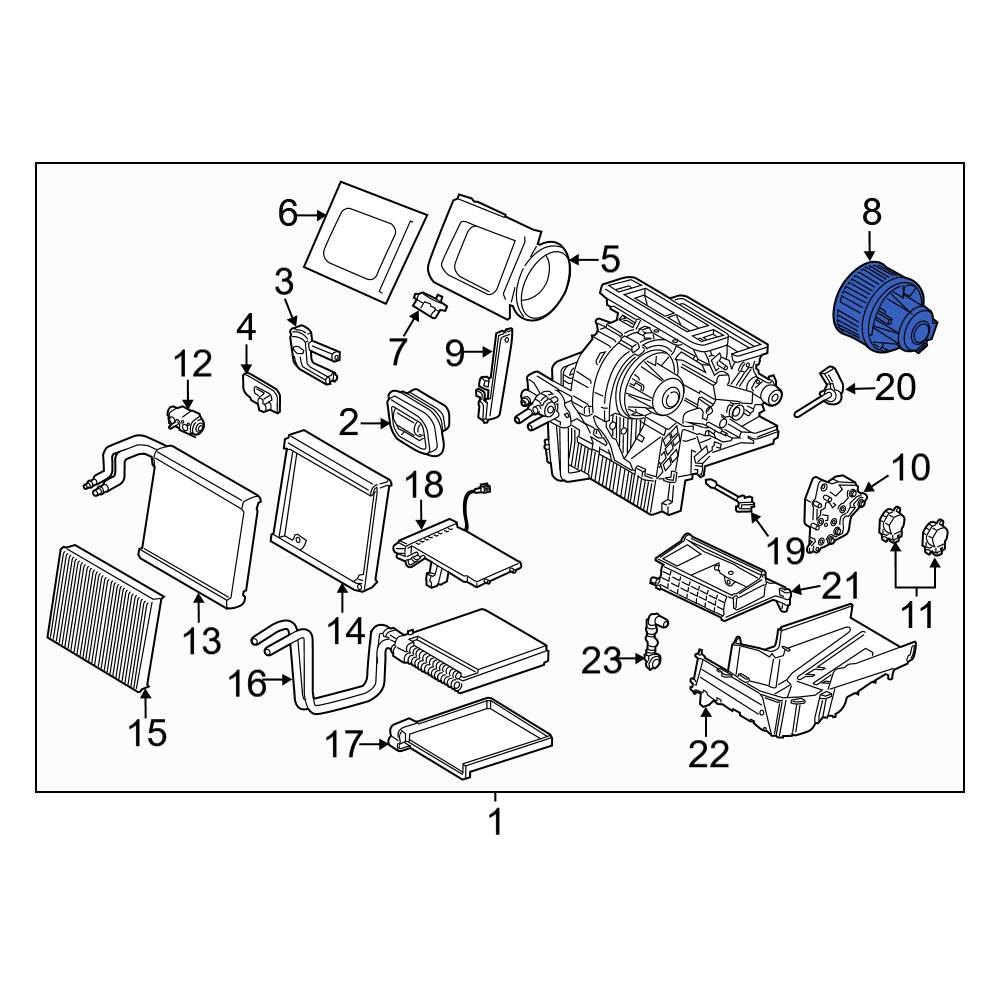 Ford OE GV6Z19805AA - HVAC Blower Motor