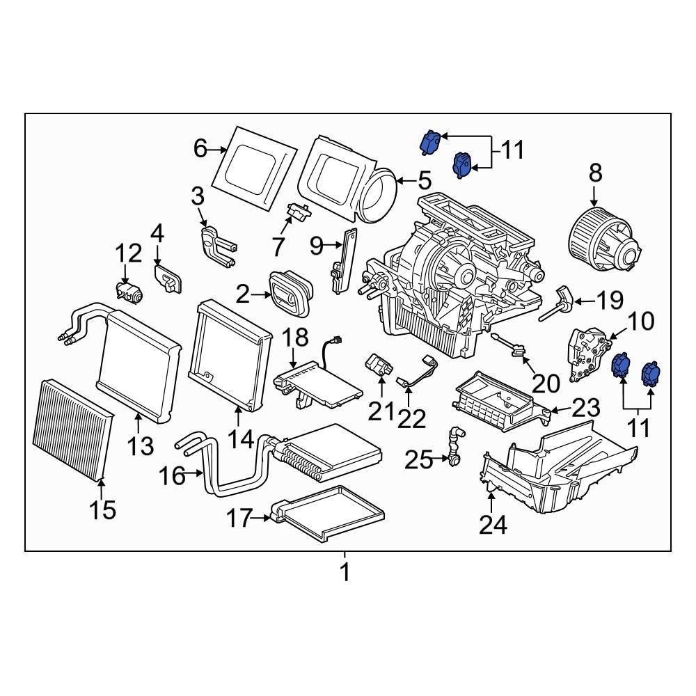 Ford OE AV6Z19E616B - HVAC Air Inlet Door Actuator