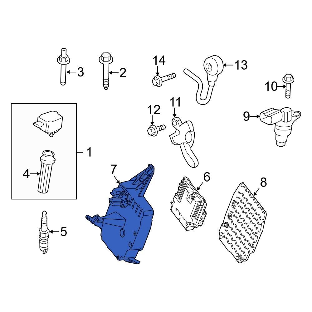 Ford OE GV6Z12A659A - Engine Control Module (ECM) Bracket