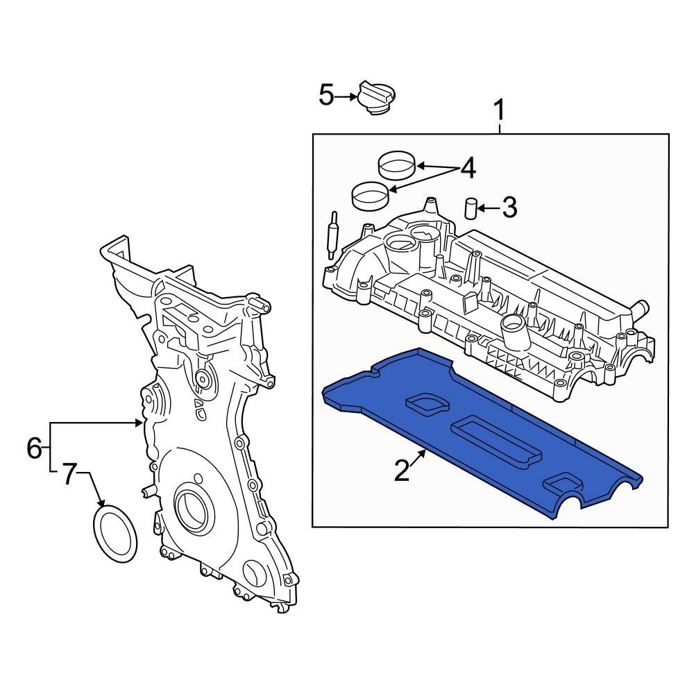 Ford OE BB5Z6584A - Engine Valve Cover Gasket