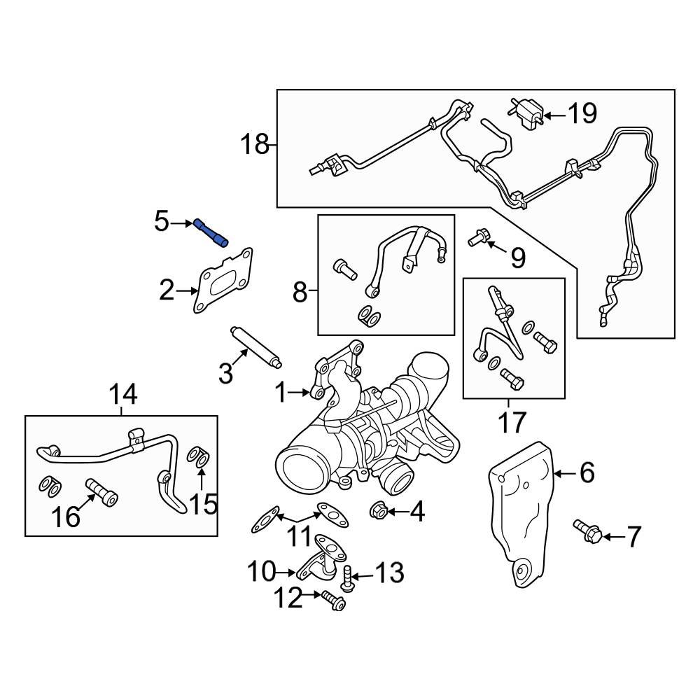Ford OE BB5Z6C683A - Turbocharger Boost Pressure Solenoid Filter