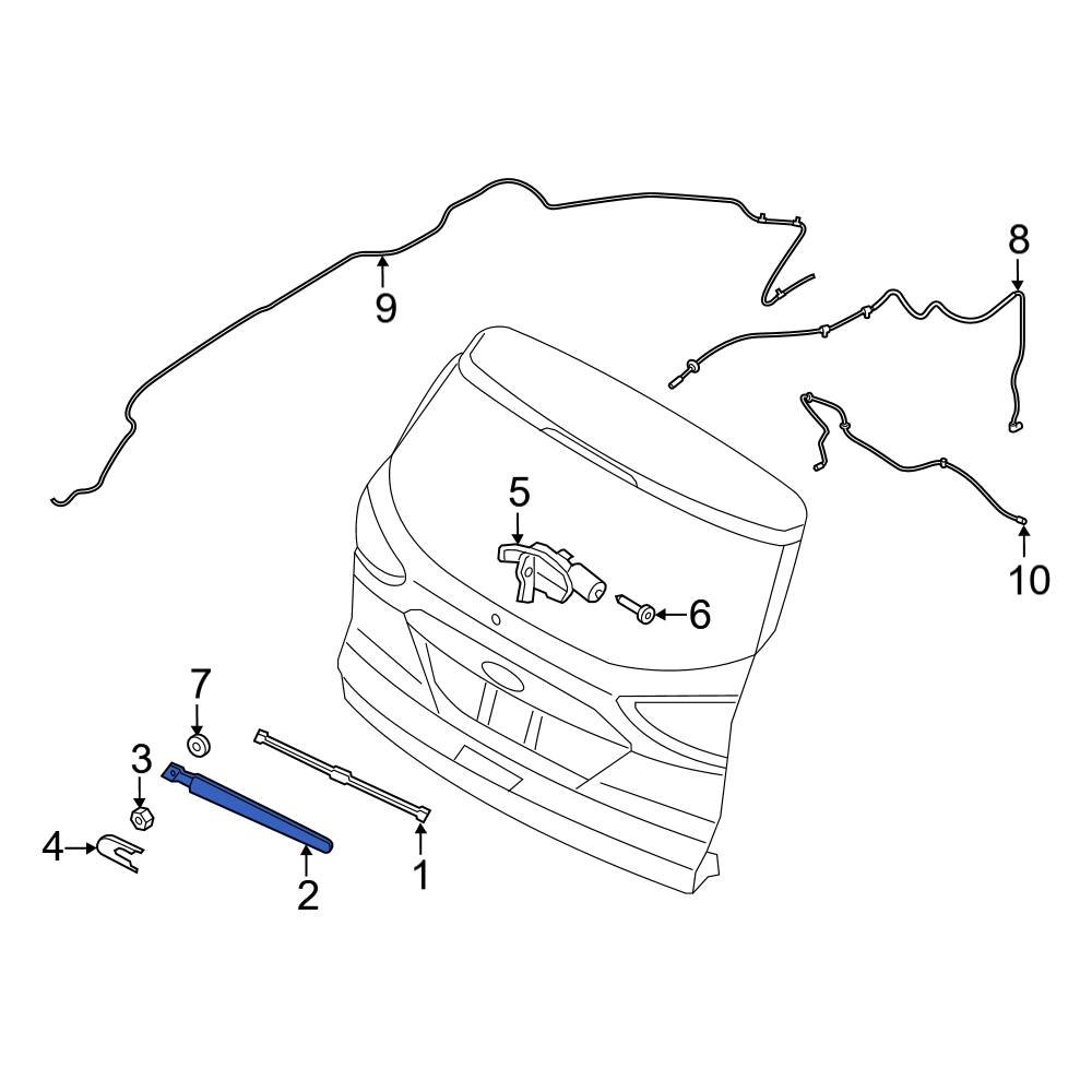 Ford OE BB5Z17526C - Back Glass Wiper Arm