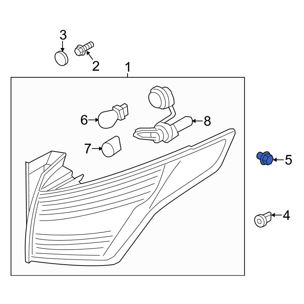 Ford OE W713579S300 - Tail Light Clip